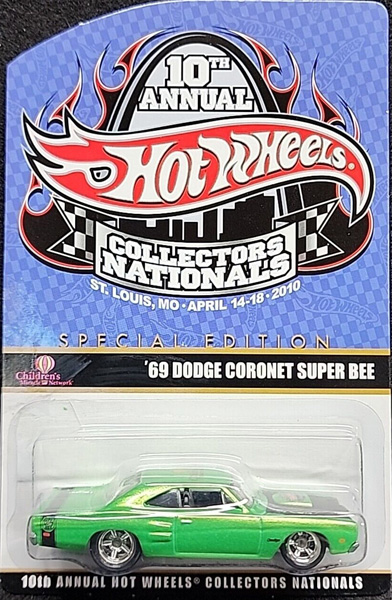 2010 Hot Wheels '69 Dodge Coronet Super Bee RLC Exclusive Release 10th ...